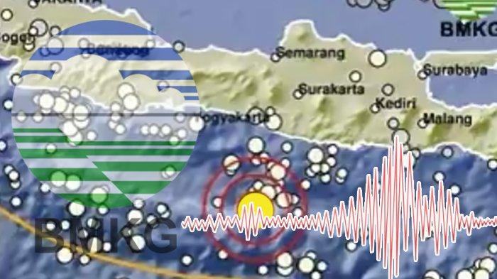 Gempa Guncang Gunung Kidul, BMKG Sebut Pusat Gempa Terkini 2 Menit yang Lalu di di Laut Selatan ...