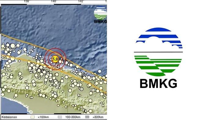 Gempa Terkini M 5.0 Hantam Kabupaten Jayapura Papua Kedalaman 10 Km, BMKG: tak Berpotensi ...