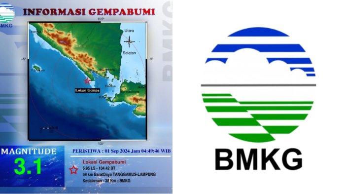 BMKG: Gempa Hari Ini M 3.1 Getarkan Tanggamus Lampung, Cek Pusat Gempa ...