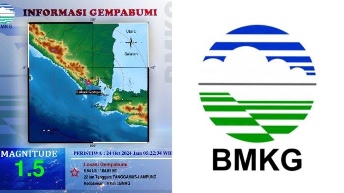 Tanggamus Lampung Diguncang Gempa di Kedalaman 4 Km, BMKG: Cek Pusat Gempa Terkini dan Magnitudo ...