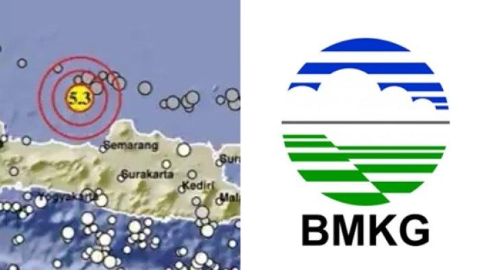 Gempa Bumi M 5.3 Guncang Barat Laut Jepara Jawa Tengah Siang Ini, Penjelasan BMKG soal Gempa ...