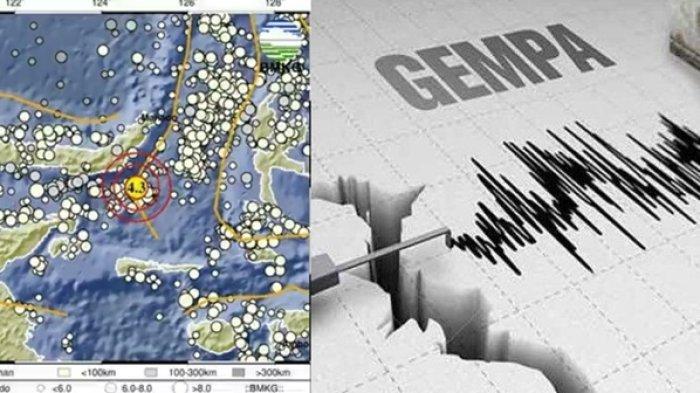 Gempa M 4.3 Hantam Tutuyan Sulawesi Utara Hari Ini, Cek Pusat Gempa Terkini via BMKG Kedalaman ...
