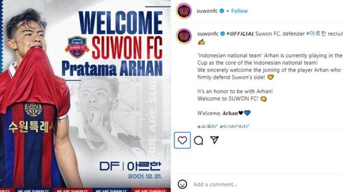 PROFIL Pratama Arhan, Eks PSIS Semarang yang Bela Timnas Indonesia di Piala Asia, Gabung Suwon ...