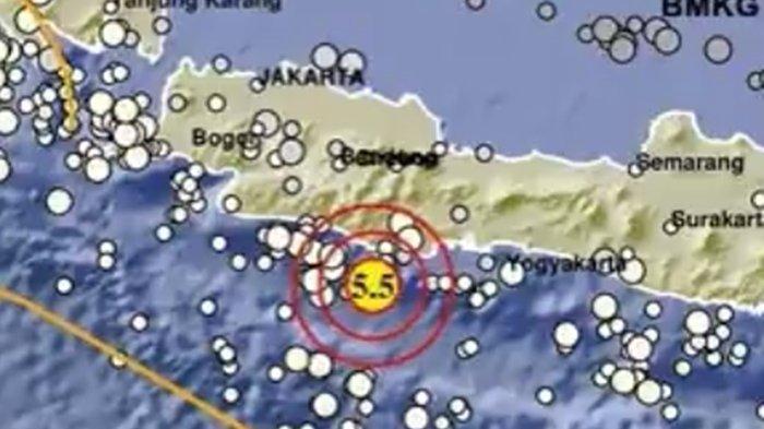 UPDATE Gempa Bumi Pangandaran Jawa Barat Pagi Ini, BMKG: Gempa Terkini M 5.5 tak Berpotensi ...