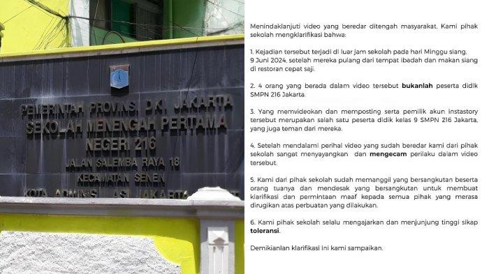 Video Ejekan 'Darah Palestina' oleh Sejumlah Remaja Viral, SMPN 216 ...