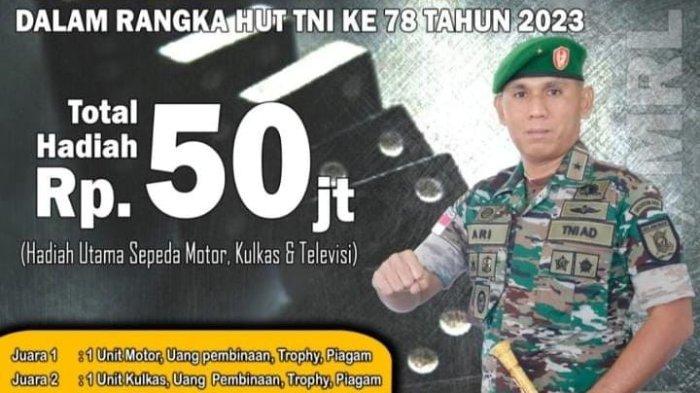 Besok Korem 092/Maharajalila Gelar Turnamen Domino Total Hadiah Rp 50 ...