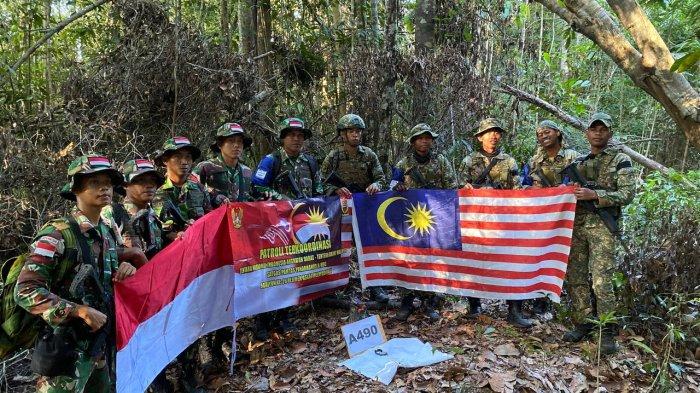 Satgas Pamtas RI-Malaysia di Nunukan Temukan 223 Patok Batas Kondisinya Baik, Saat Lakukan ...