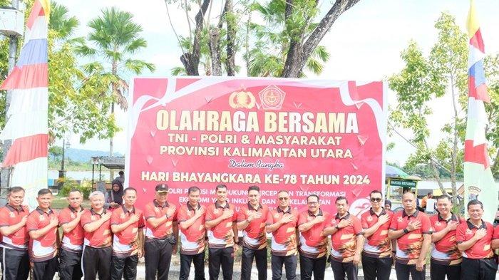 Hari Bhayangkara 2024, Polda Kaltara Gelar Olahraga Bersama TNI-Polri dan Masyarakat ...