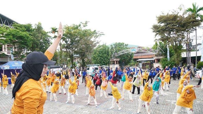 Prolanis Day, Senam HUT ke-56 BPJS Kesehatan Bersama Peserta Prolanis ...