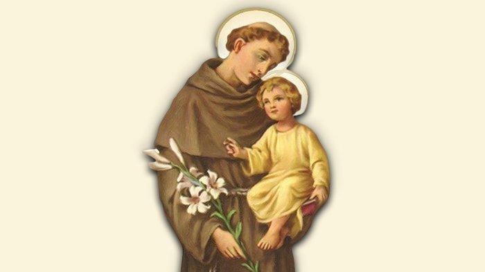 Gambar Santo Antonius Padua Saint Anthony Padua Hi Res Stock