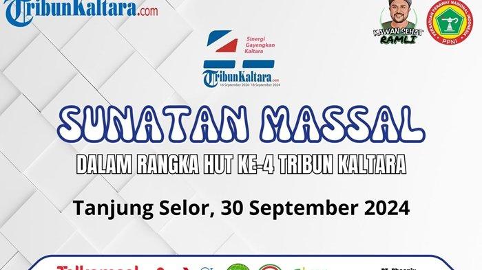 HUT ke-4 Tribun Kaltara, Kolaborasi DPD PPNI Bulungan dan Kawan Sehat Ramli Gelar Sunatan Massal ...