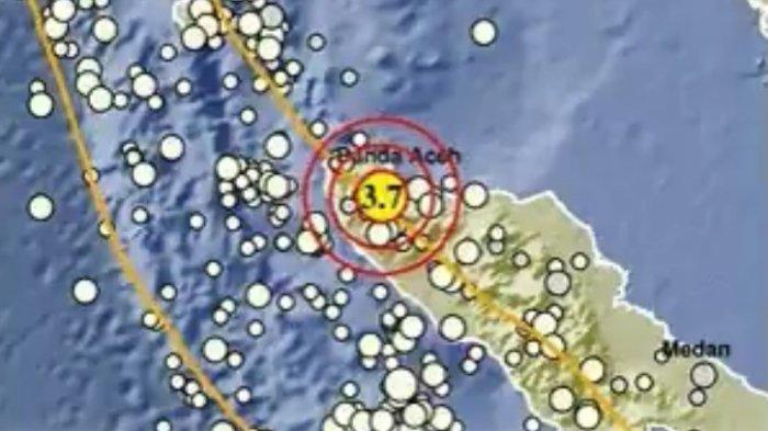 BMKG: Baru Saja Gempa Magnitudo 3.7 Hantam Daratan Jentho Banda Aceh, Cek Pusat Gempa dan ...