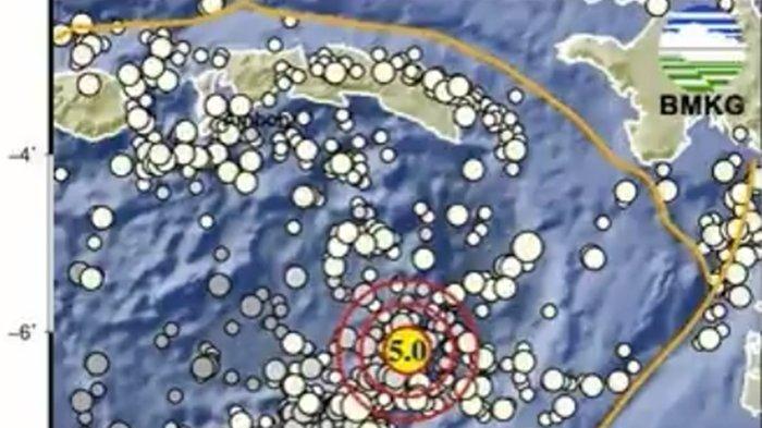 Info Gempa Bumi Hari Ini, BMKG: Gempa Terkini Magnitudo 5.0 Guncang ...