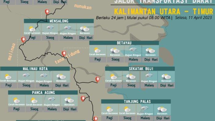 Peringatan Dini, Hujan Sedang hingga Lebat Disertai Petir Berpotensi Terjadi di Kaltara ...