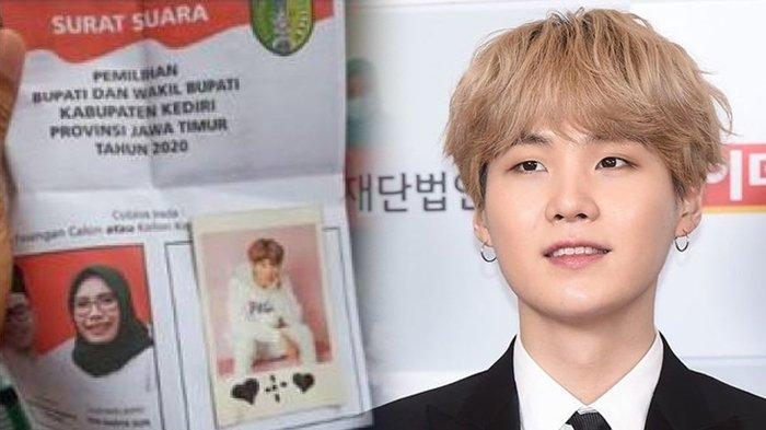 Foto Suga BTS di Surat Suara, Jadi Lawan Anak Pramono Anung di Pilkada ...