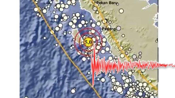 Mentawai Diguncang Gempa M 5.0 Kedalaman 10 Km, Cek Pusat Gempa Terkini 2 Menit Lalu vai BMKG ...