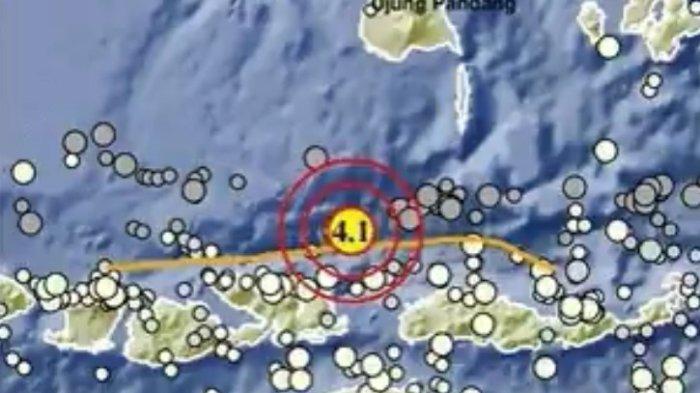 Baru Saja Gempa Magnitudo 4.1 Guncang Wilayah Bima NTB, Lihat Pusat Gempa dan Dampaknya dari ...