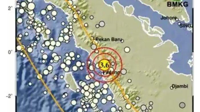 Update Gempa Terkini BMKG, Gempa Bumi di Tenggara Padang Panjang Sumatera Barat, Intip Lokasinya ...