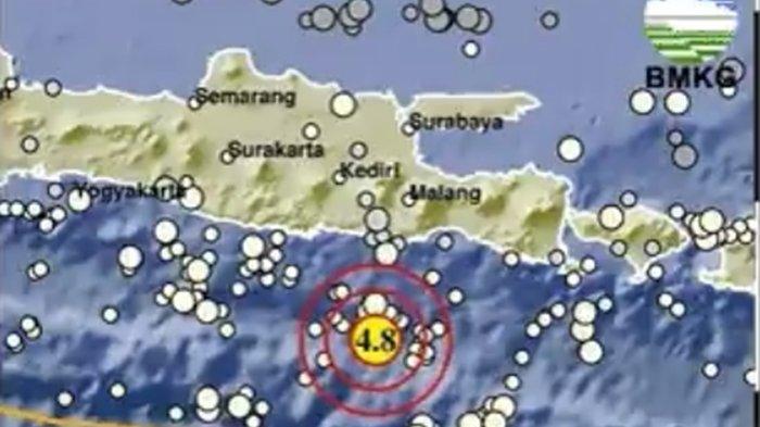Gempa Terkini di Indonesia Pagi Ini, BMKG: Gempa Bumi Guncang Barat Daya Kabupaten Malang Jawa ...