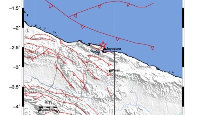Info Gempa Terkini Malam Ini, BMKG: Gempa Bumi Guncang Laut Dekat Jayapura, Tak Berpotensi ...