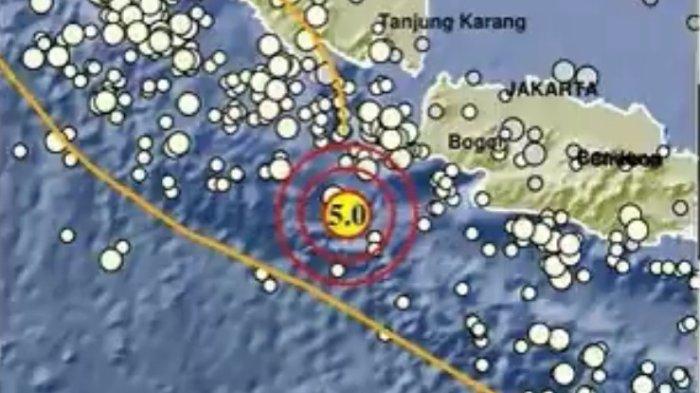 Gempa Magnitudo 5.0 Guncang Sumur Banten, Cek Pusat Gempa 2 Menit yang Lalu dan Dampaknya dari ...