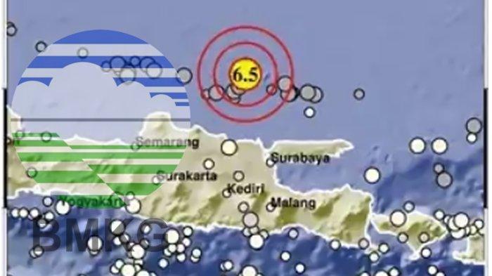 Gempa M 6.5 Guncang Tuban Jawa Timur Kedalaman 10 Km, Cek Pusat Gempa Terkini 2 Menit yang Lalu ...