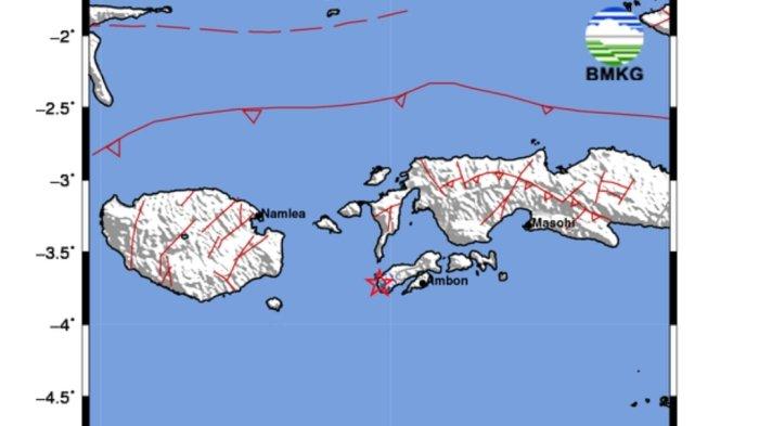 Info Gempa Terkini di Indonesia, Gempa Bumi di Ambon Maluku Pagi Ini, BMKG Sebut Berpusat di ...