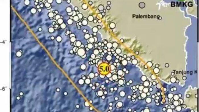 BMKG: Gempa Bumi M 5.0 di Timur Laut Enggano Bengkulu, Cek Pusat Gempa Terkini 2 Menit yang Lalu ...