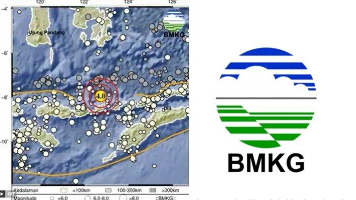 Gempa M 4.0 Hantam Larantuka NTT Sore Ini, Cek Pusat Gempa Terkini BMKG, hingga Titik Koordinat ...