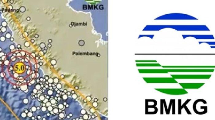 TERBARU Gempa Terkini BMKG, Gempa Bumi Magnitudo 5.0 Getarkan Tenggara Mukomuko Bengkulu, Cek ...