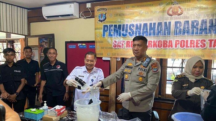 Polres Tarakan Musnahkan 2,6 Kg Sabu, Pelaku Lain Masih Diburu Polisi - Tribunkaltara.com