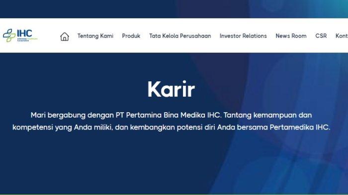 Anak Perusahaan Pertamina Bidang Kesehatan Buka Lowongan Kerja, Cek Posisi, Syarat dan Cara ...