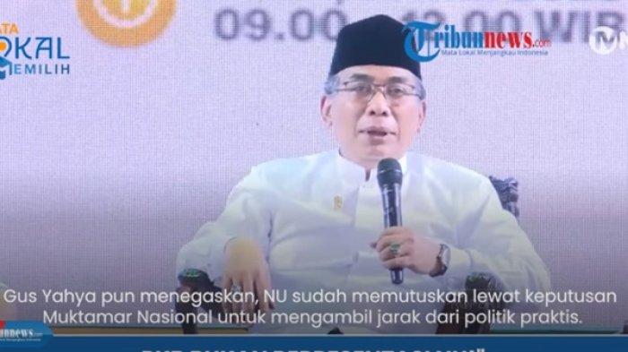 Jelang Pilpres 2024, Ketua Umum PBNU KH Yahya Cholil Staquf: Jangan Ada ...