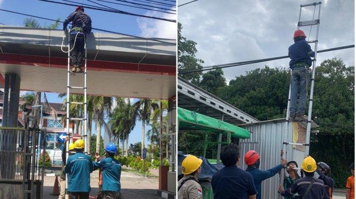 PLN Icon Plus Kalimantan Bersama Tim PLN UP3 Rapikan Kabel Fiber Optik di Balikpapan ...