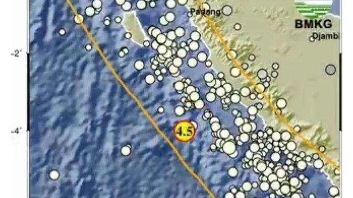 Info Gempa Terkini BMKG, Gempa Bumi Guncang Barat Daya Mukomuko Bengkulu, Cek Magnitudonya ...