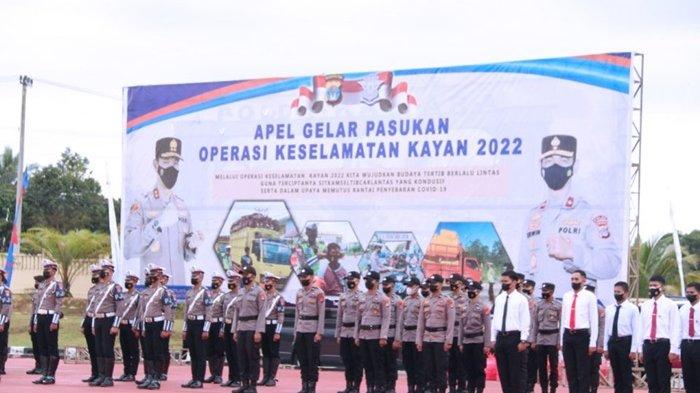 Polda Kaltara Laksanakan Apel Gelar Pasukan Operasi Keselamatan Kayan 2022 - Tribunkaltara.com