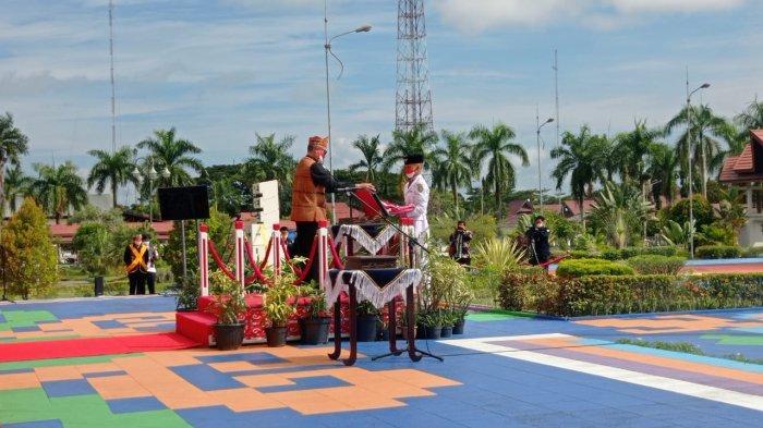 Pembawa Bendera HUT ke 76 Malinau, Ronal Chris Akui, Sebelum Pengibaran ...