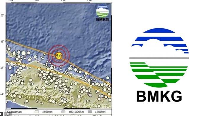 Gempa Magnitudo 5.0 Guncang Sarmi Papua Pagi Ini, Cek Pusat Gempa Terkini 2 Menit yang Lalu via ...