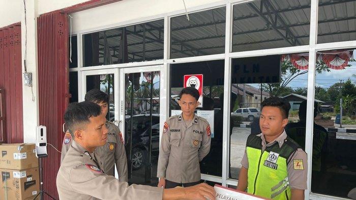 Personel Ditbinmas Polda Kaltara Sampaikan Pesan Kamtibmas Dalam