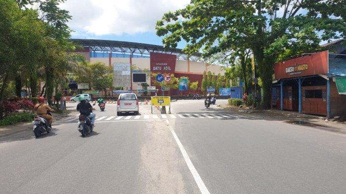 Jalan Satu Arah Depan Stadion Datu Adil Diusulkan Permanen, Kepala ...