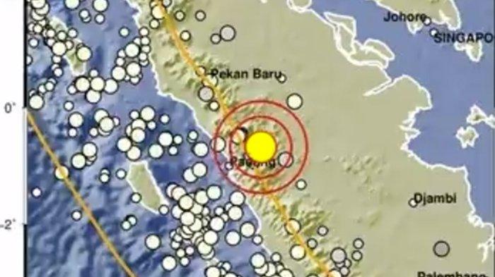 Gempa Terkini BMKG, Gempa Bumi di Barat Laut Sijunjung Sumatera Barat, Cek Koordinat dan ...