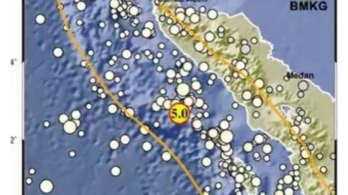 Gempa Hari Ini Magnitudo 5.0 di Barat Laut Sinabang Aceh, BMKG: Gempa Terkini tak Berpotensi ...