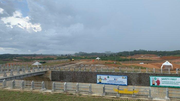 Progres Bangunan Fisik Bendungan IKN Sepaku Semoi Capai 83 persen, Target Pengisian Pada Juni ...