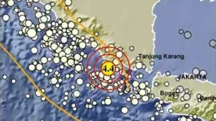 Gempa Bumi Magnitudo 4.4 Guncang Barat Daya Tanggamus Lampung, Penjelasan BMKG soal Gempa ...