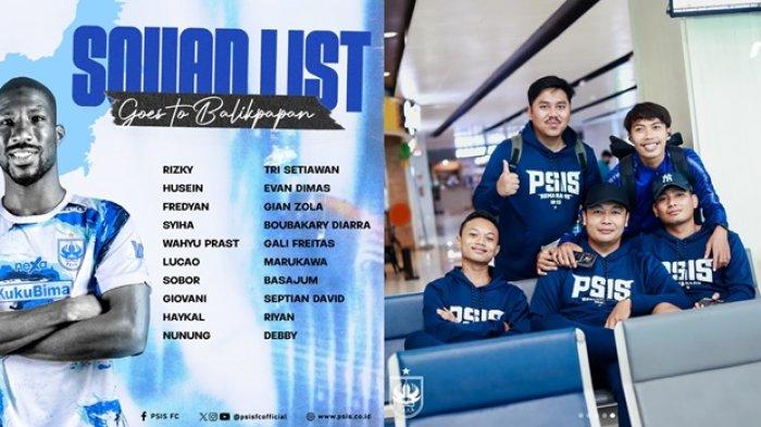 20 Pemain PSIS Semarang Dibawa Gilbert Libas PSM Makassar di Liga 1 ...