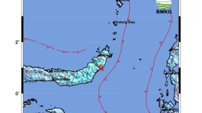 Gempa Terkini Rabu 25 Oktober 2023, Magnitudo 5,9 SR Guncang Tenggara Ratahan Terasa di 4 ...