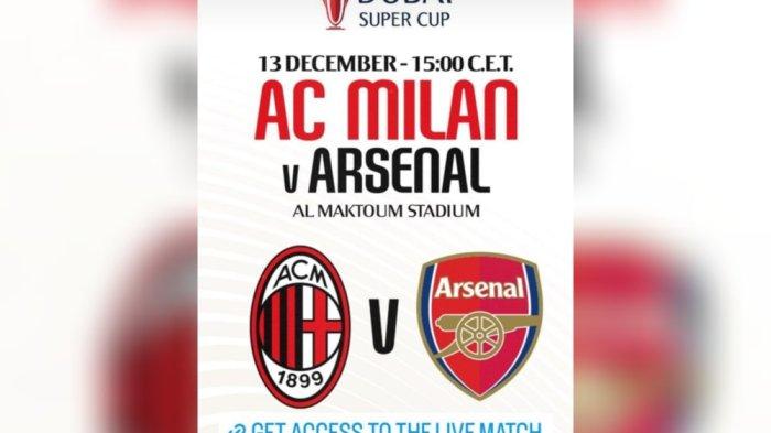 Link Gratis Inewstv Live Streaming Arsenal Vs Ac Milan Hari Ini Dubai