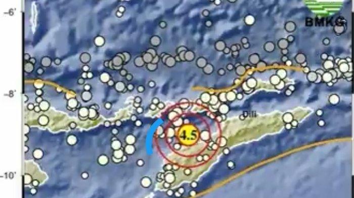 Gempa Terkini Malam Ini Baru Saja Getarkan NTT Jumat 5 Juli 2024, Info BMKG Magnitudo 4.5 SR ...