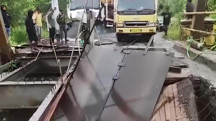 Breaking News, Jembatan Rippi Gunung Mas-Palangka Raya Kalteng Putus, Diminta Pakai Jalur ...