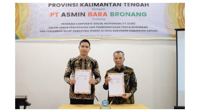 BNN Kalteng Apresiasi PT Asmin Bara Bronang, Jalin Kerja Sama P4GN di ...